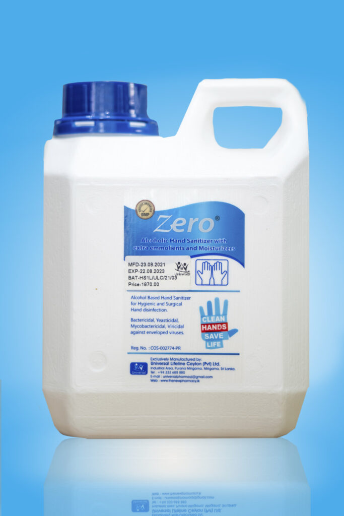 Zero Alcoholic Hand Sanitizer 1000ML - Universal Lifeline